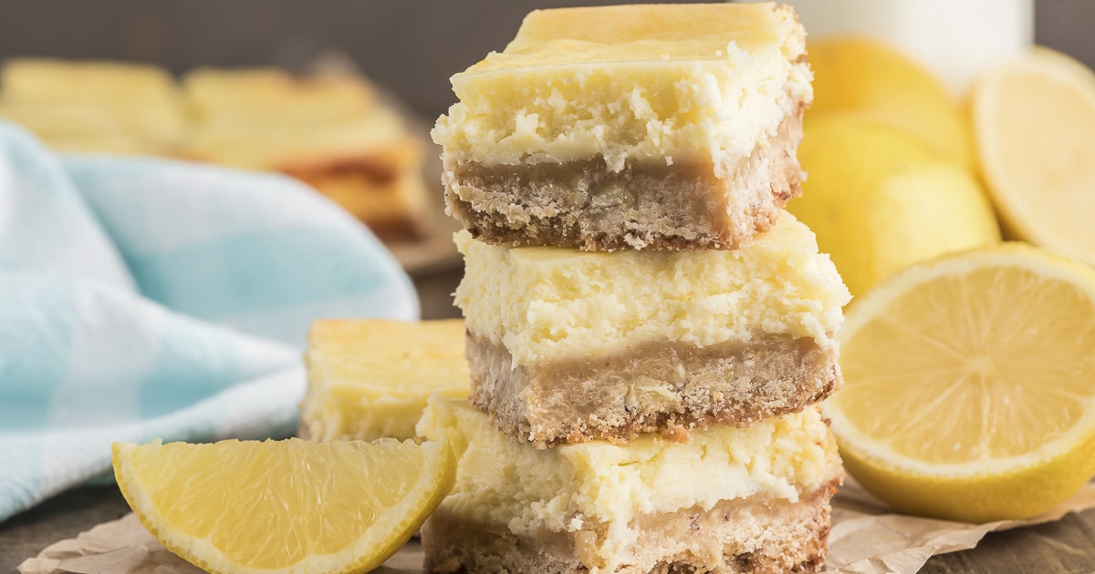 Lemon Cheesecake Squares - An Italian in my Kitchen