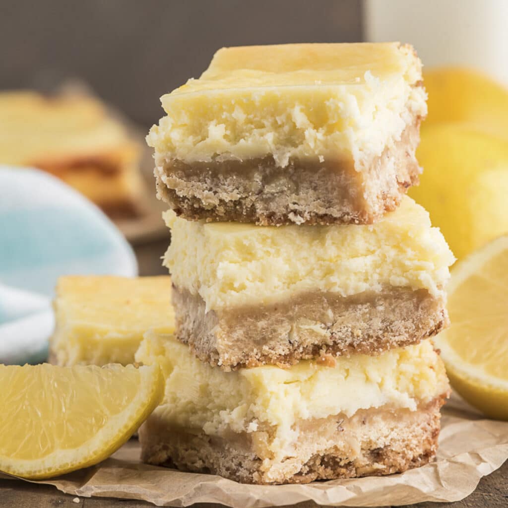 Lemon Cheesecake Squares - An Italian in my Kitchen