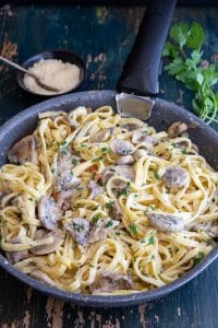 Creamy Mushroom Pasta Recipe - An Italian in my Kitchen