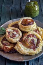 Easy Puff Pastry Pesto Pinwheels Recipe - An Italian in my Kitchen