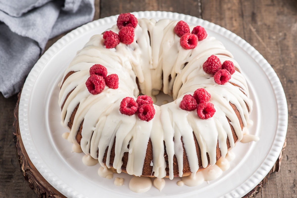 Homemade Raspberry Bundt Cake Recipe - An Italian in my Kitchen