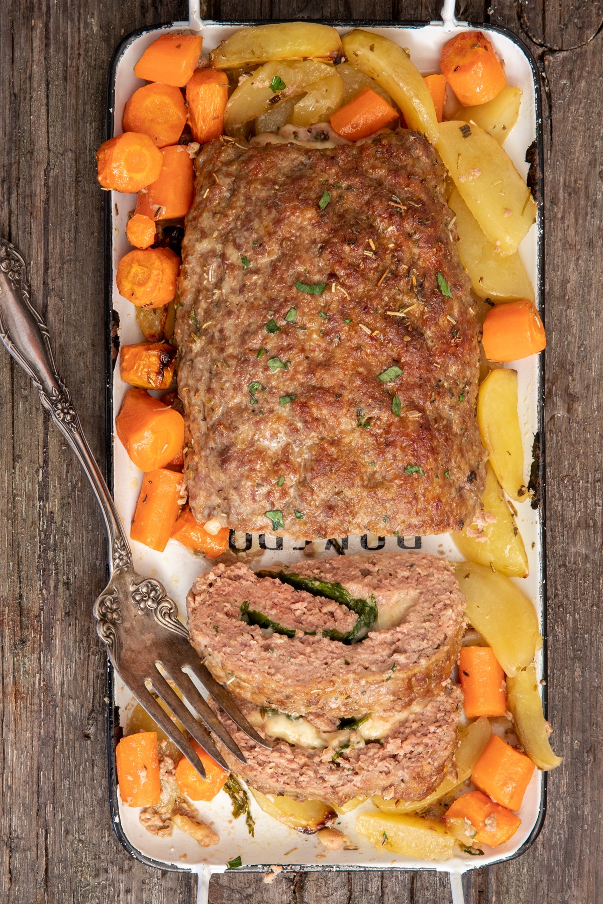 Italian Stuffed Meatloaf Recipe - An Italian in my Kitchen