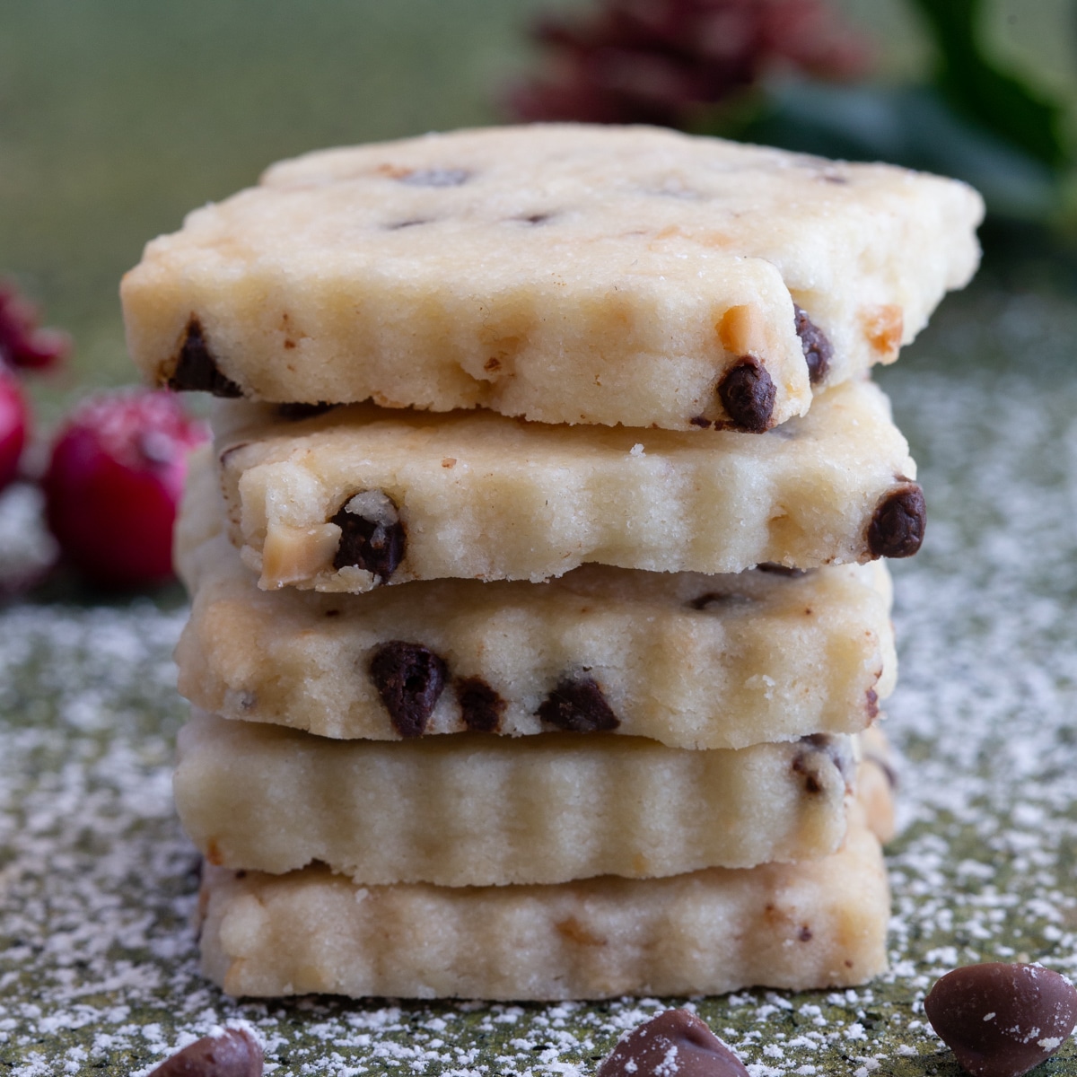 Chocolate Almond Shortbread Cookies Recipe An Italian In My Kitchen
