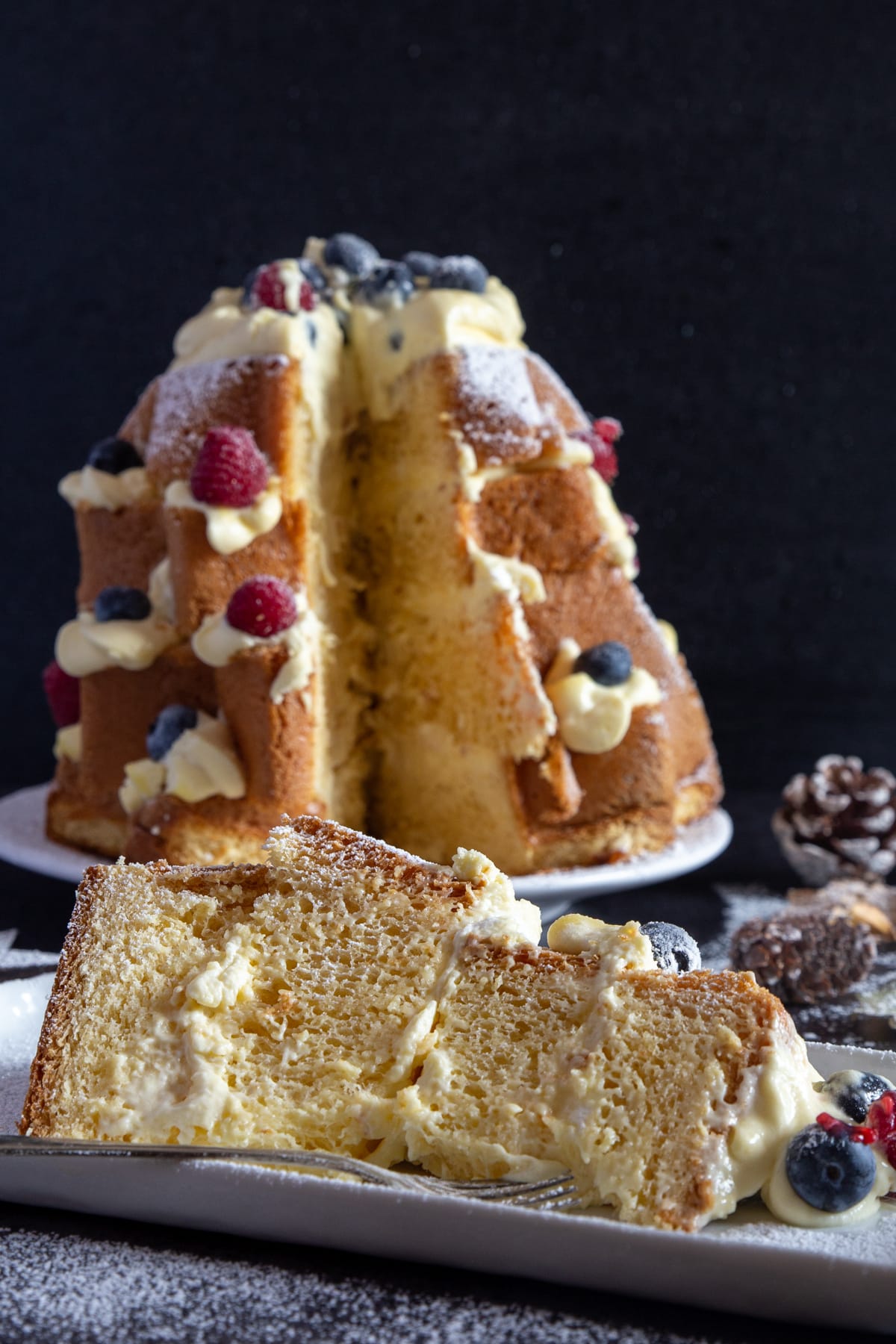 Cream Filled Pandoro Recipe - An Italian in my Kitchen