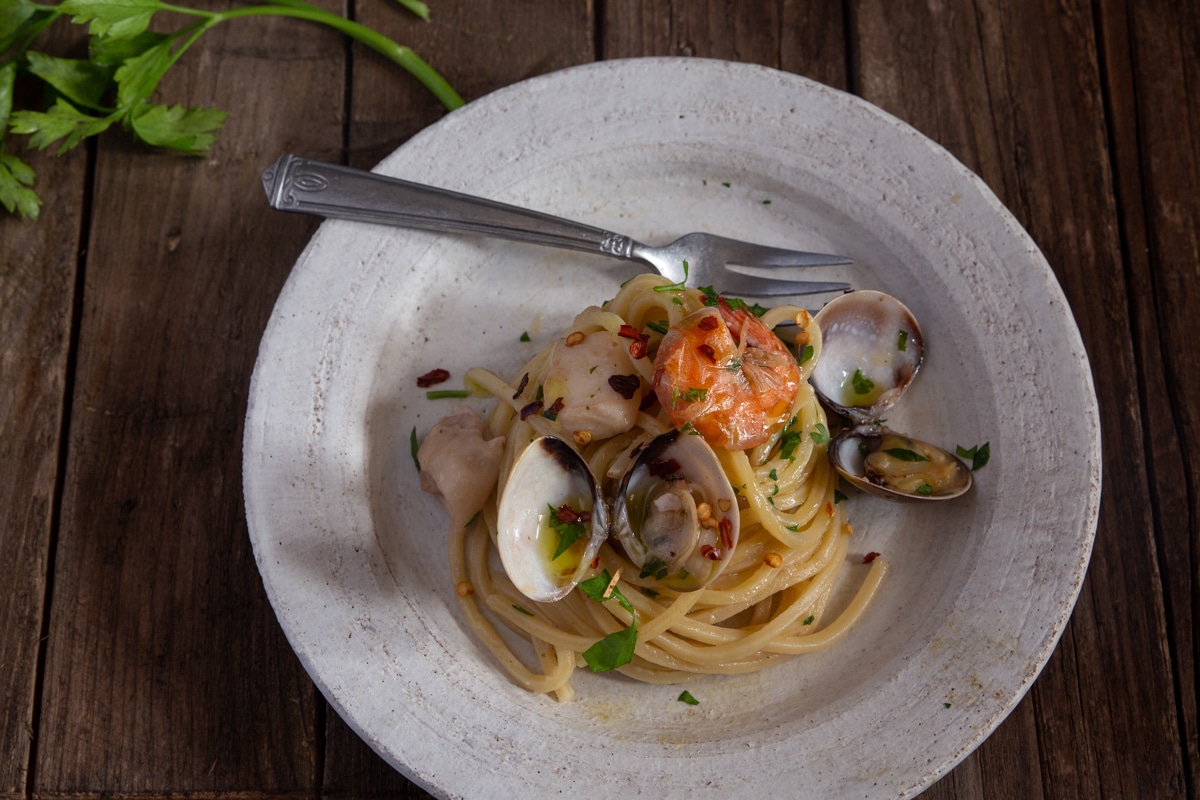 Classic Seafood Pasta Recipe - An Italian in my Kitchen