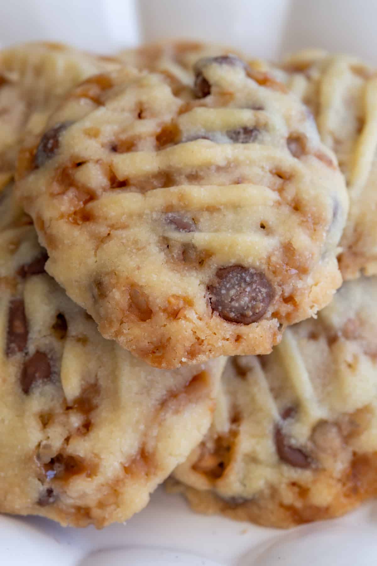 Chocolate Toffee Shortbread Cookies Recipe - An Italian in my Kitchen