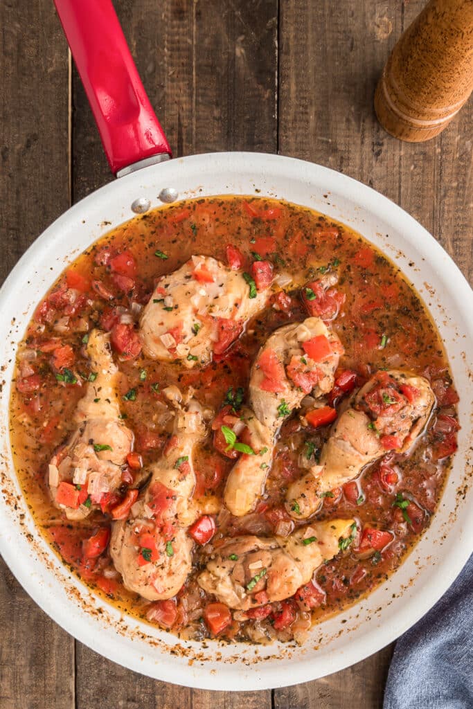 Simple Chicken Cacciatore Recipe Chicken Cacciatore With Red Peppers,