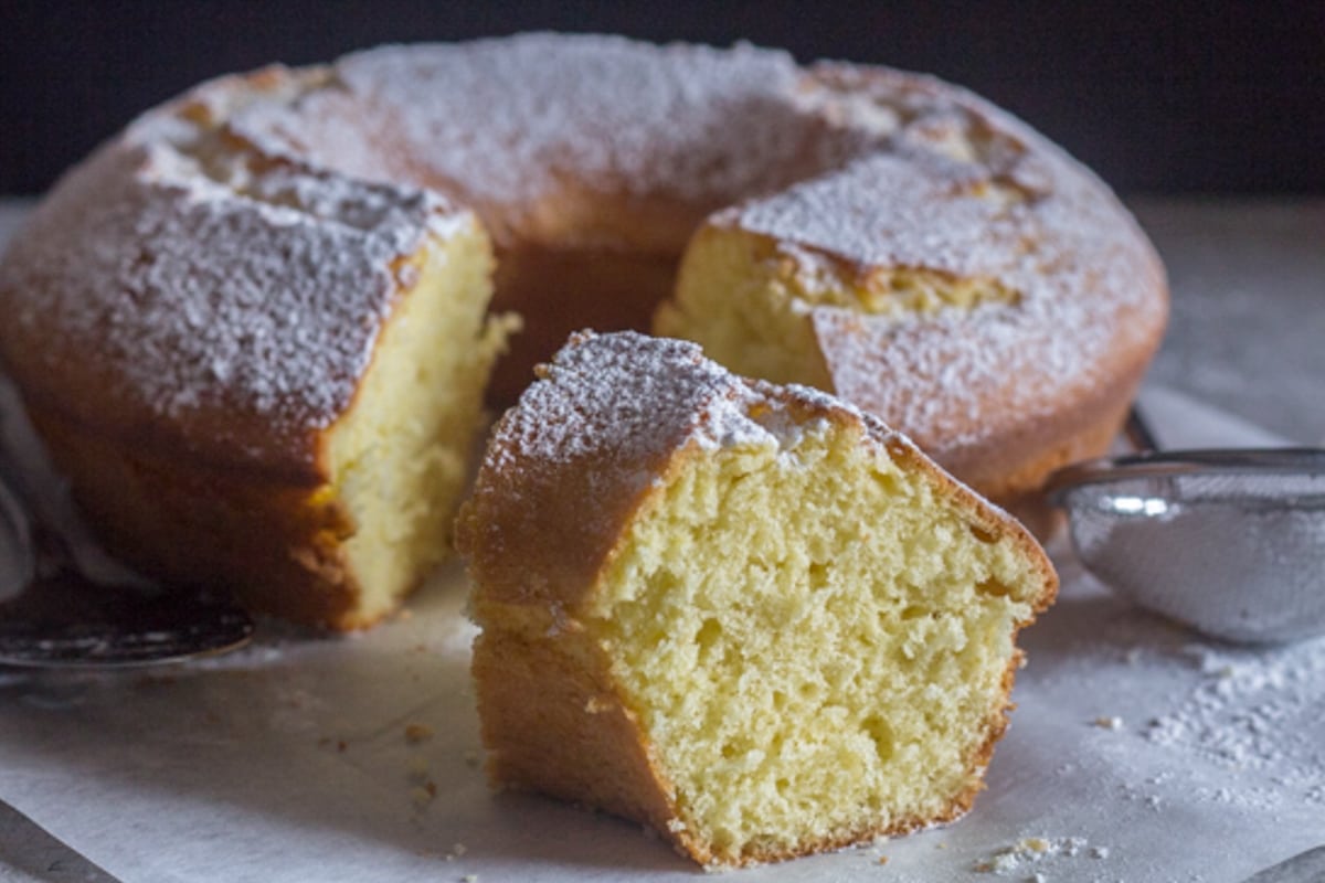 Italian Fresh Cream Lemon Cake Recipe - An Italian in my Kitchen