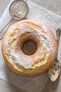 Italian Fresh Cream Lemon Cake Recipe - An Italian in my Kitchen