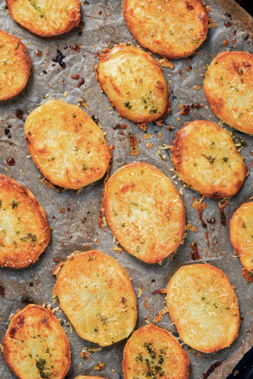 Easy Baked Parmesan Potatoes Recipe - An Italian in my Kitchen