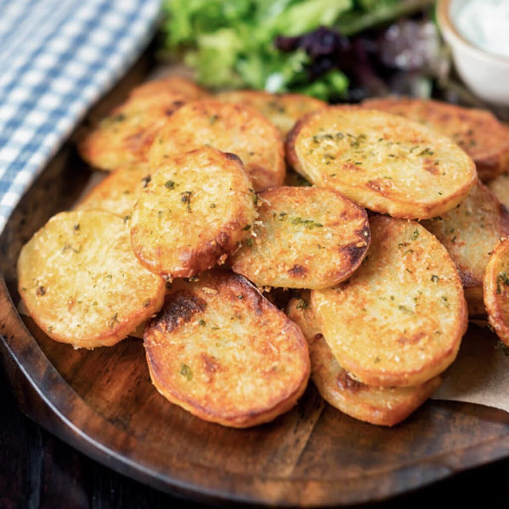 Easy Baked Parmesan Potatoes Recipe - An Italian in my Kitchen