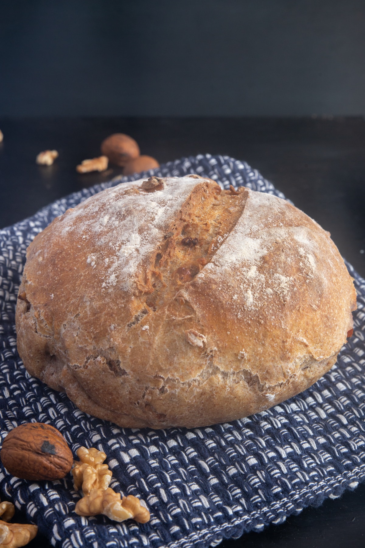 Homemade Pancetta Walnut Bread Recipe - An Italian in my Kitchen