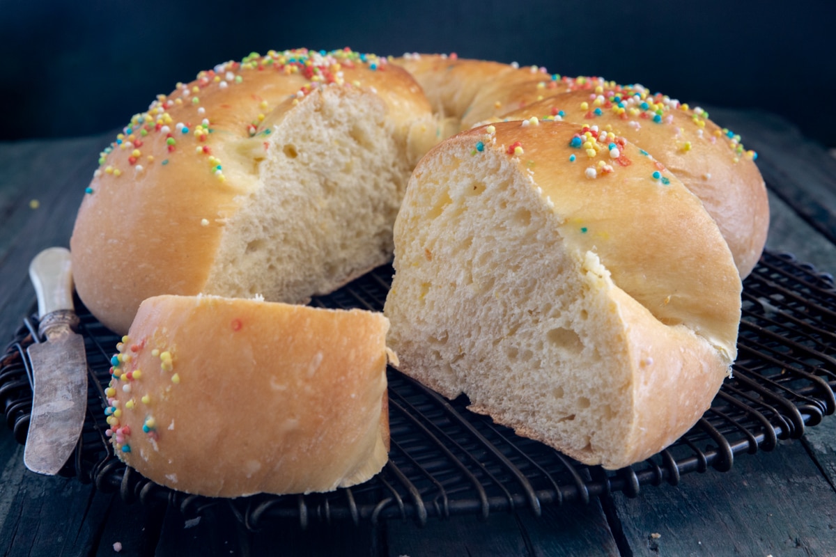Sourdough Easter Bread Recipe - An Italian in my Kitchen