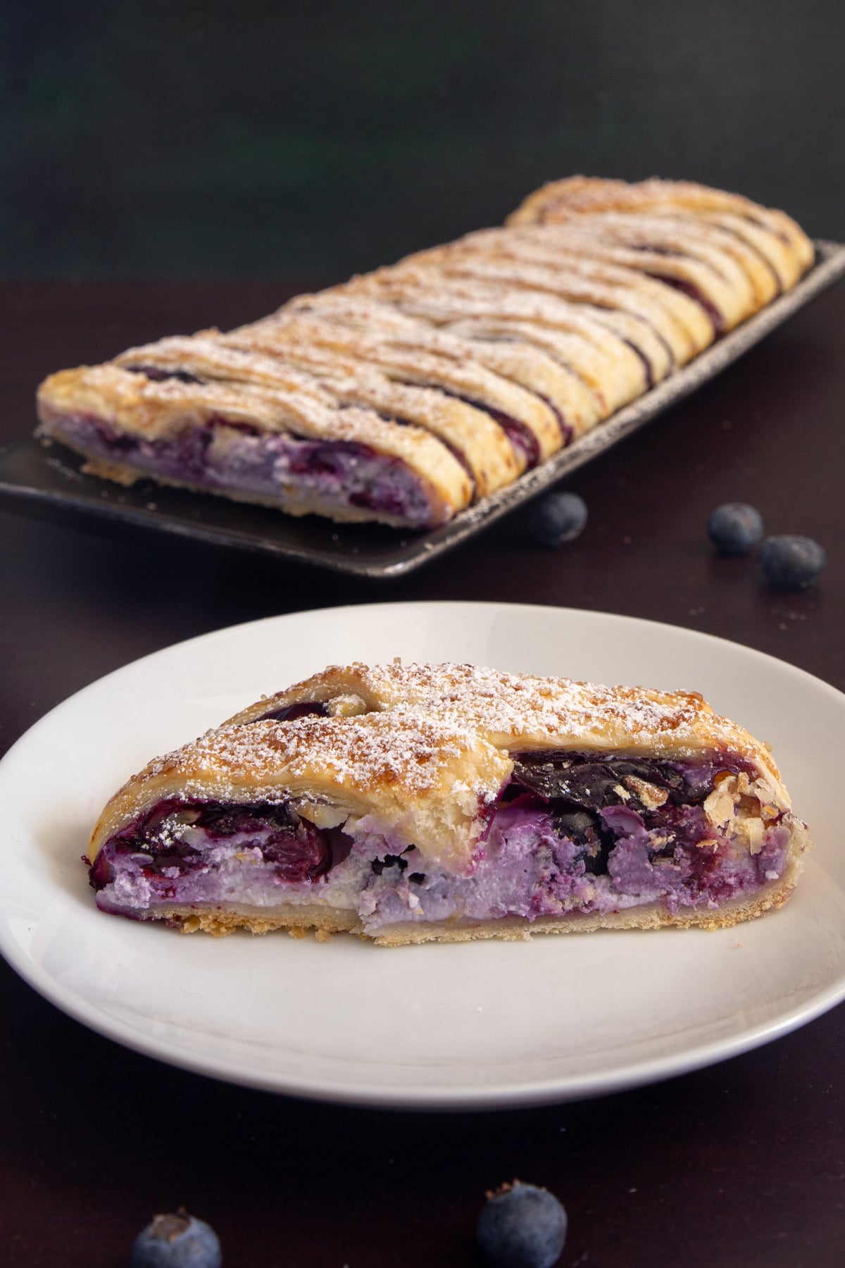 Easy Ricotta Blueberry Strudel Recipe - An Italian in my Kitchen