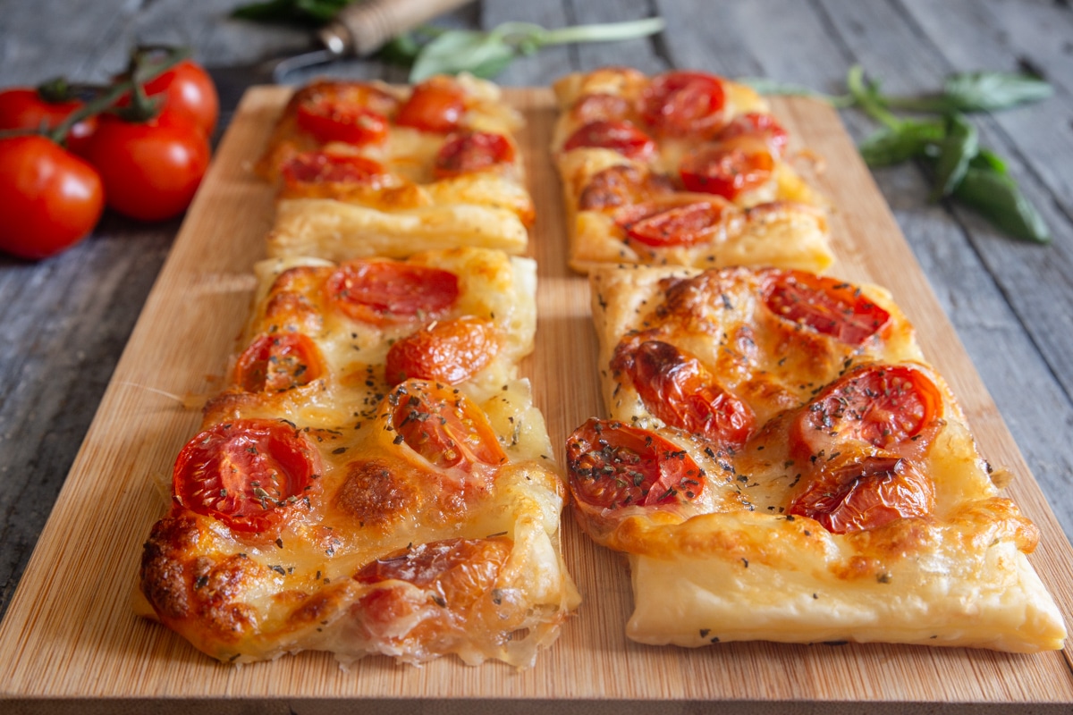 Puff Pastry Caprese Appetizers Recipe - An Italian in my Kitchen