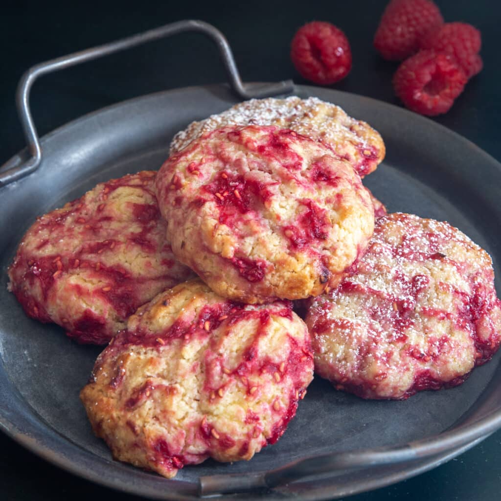 Easy Raspberry Cookies Recipe - An Italian in my Kitchen