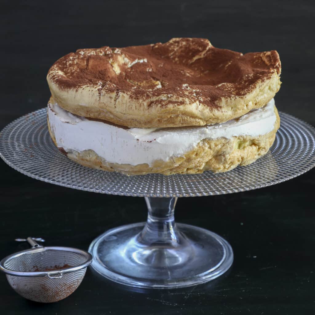 Tiramisu Choux Cake Recipe - An Italian in my Kitchen