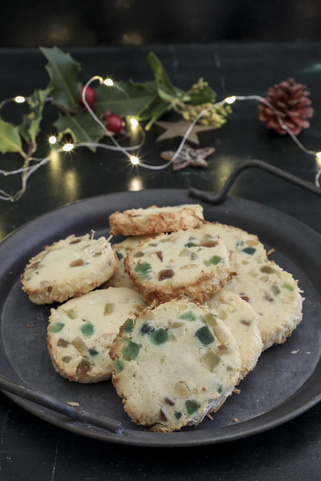 Fruitcake Slice and Bake Shortbread Recipe - An Italian in my Kitchen