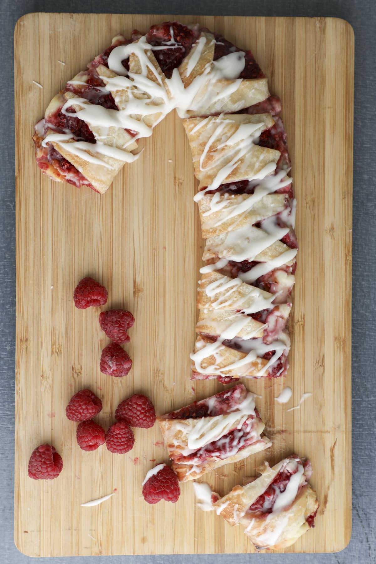 Puff Pastry Candy Cane Recipe - An Italian in my Kitchen