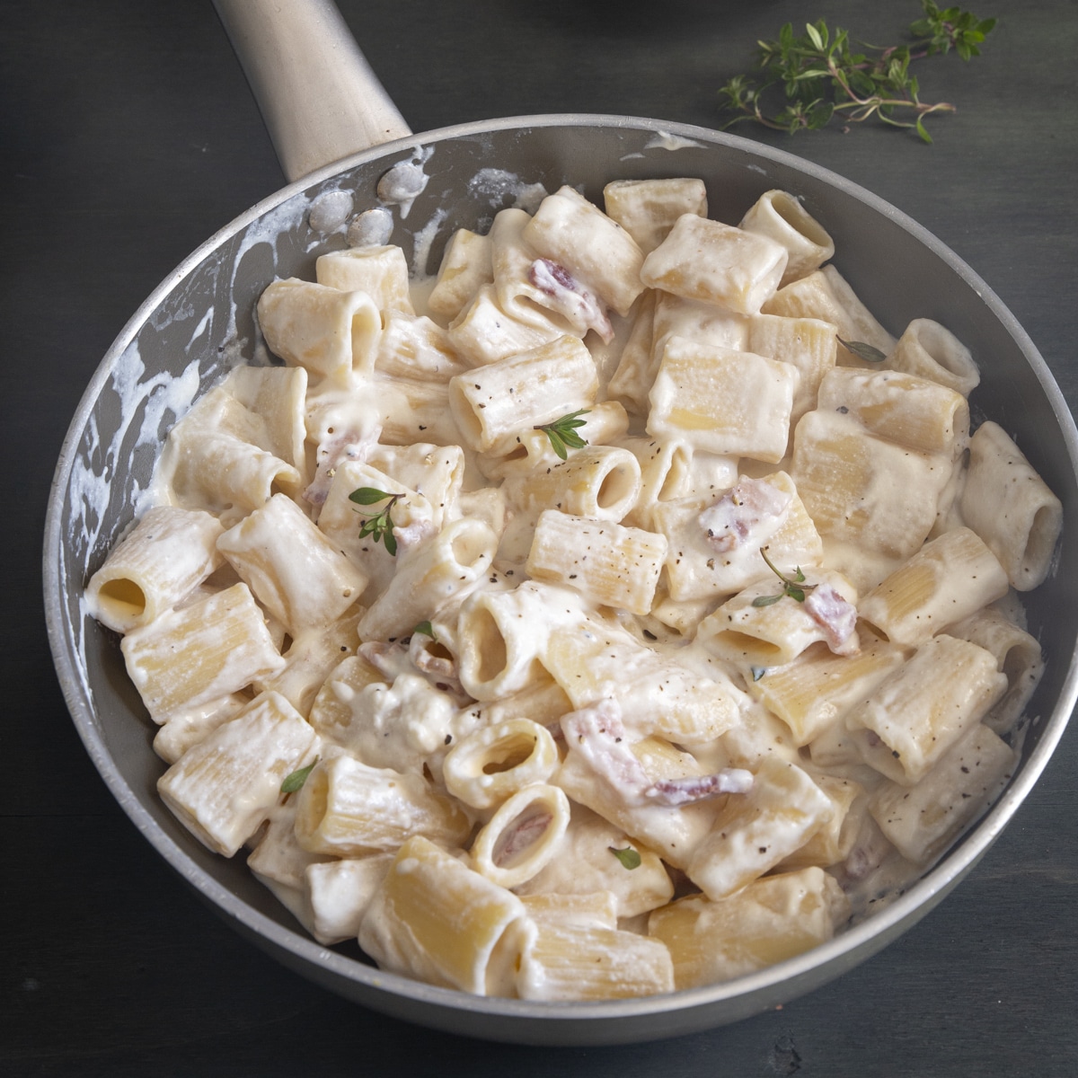 Easy Ricotta Pancetta Pasta Recipe - An Italian in my Kitchen