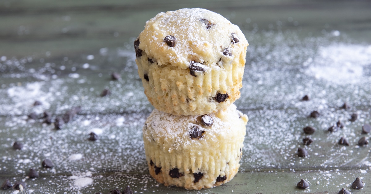 Ricotta Chocolate Chip Muffins Recipe - An Italian in my Kitchen