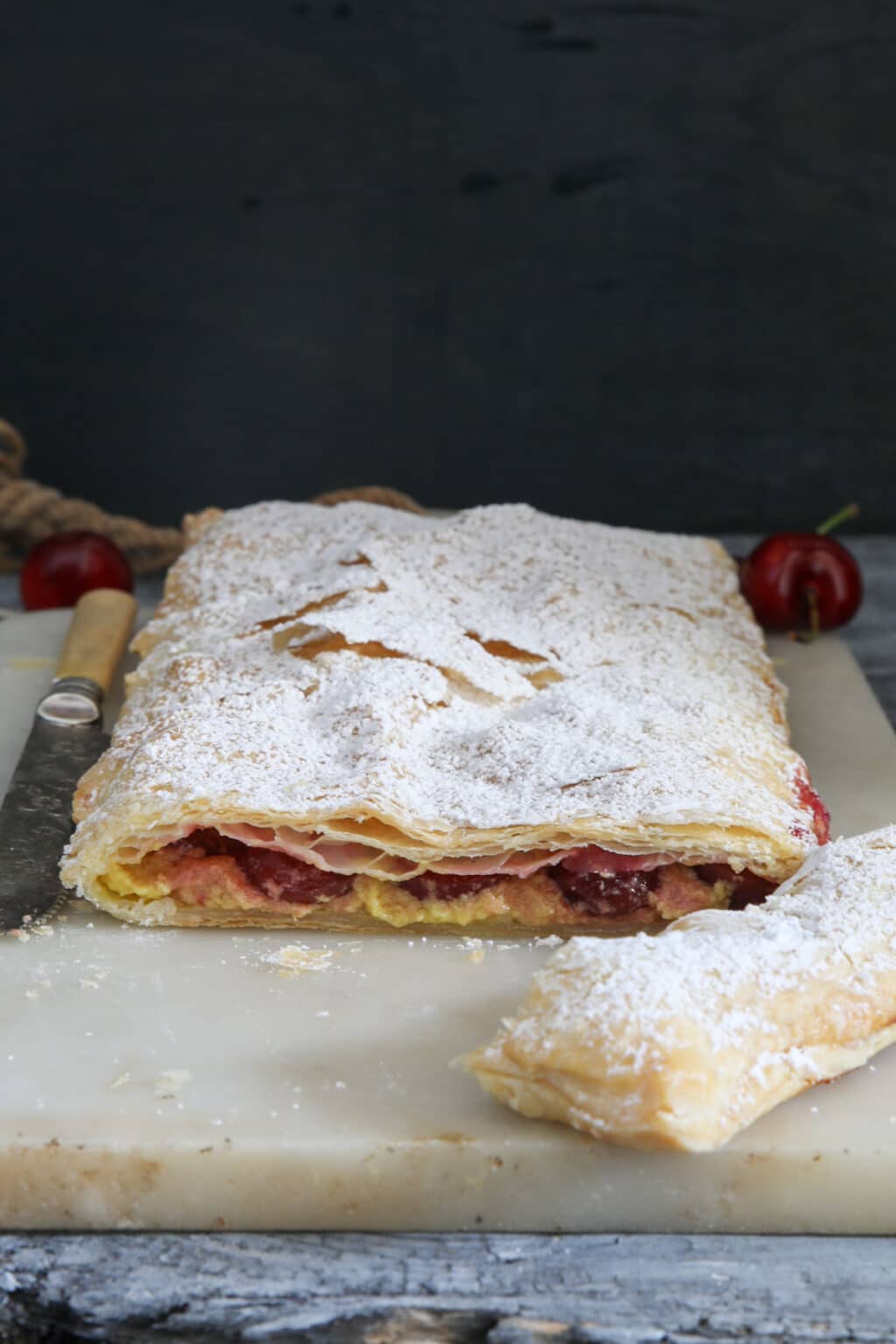 Creamy Cherry Strudel Recipe - An Italian in my Kitchen