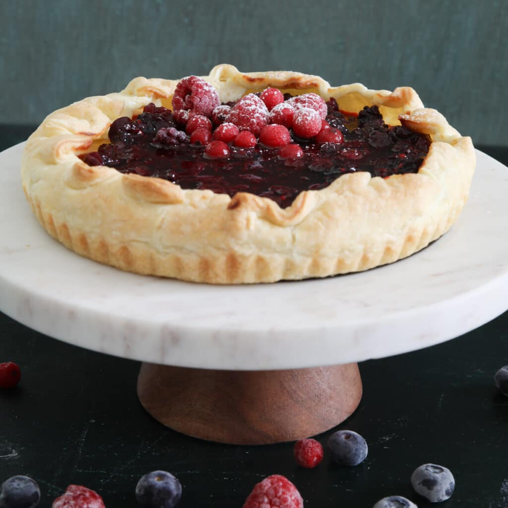 Italian Berry Ricotta Pie Recipe - An Italian in my Kitchen