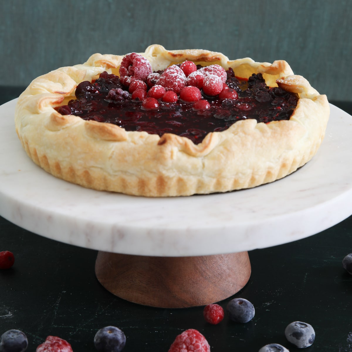 Italian Berry Ricotta Pie Recipe - An Italian in my Kitchen