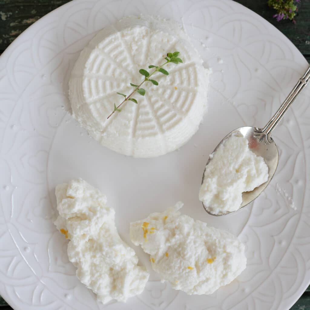 Homemade Ricotta Cheese Recipe - An Italian in my Kitchen