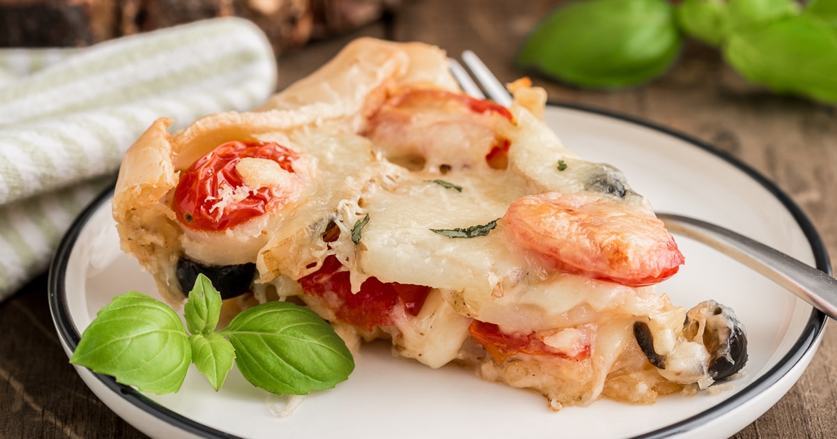 Tomato, Cheese and Potato Pie Recipe - An Italian in my Kitchen