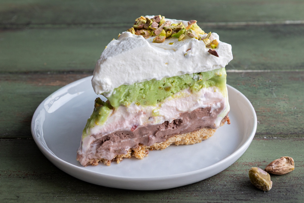 Spumoni Ice Cream Cake Recipe - An Italian in my Kitchen