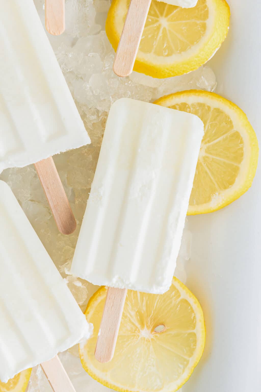 Creamy Lemon Popsicles Recipe - An Italian in my Kitchen
