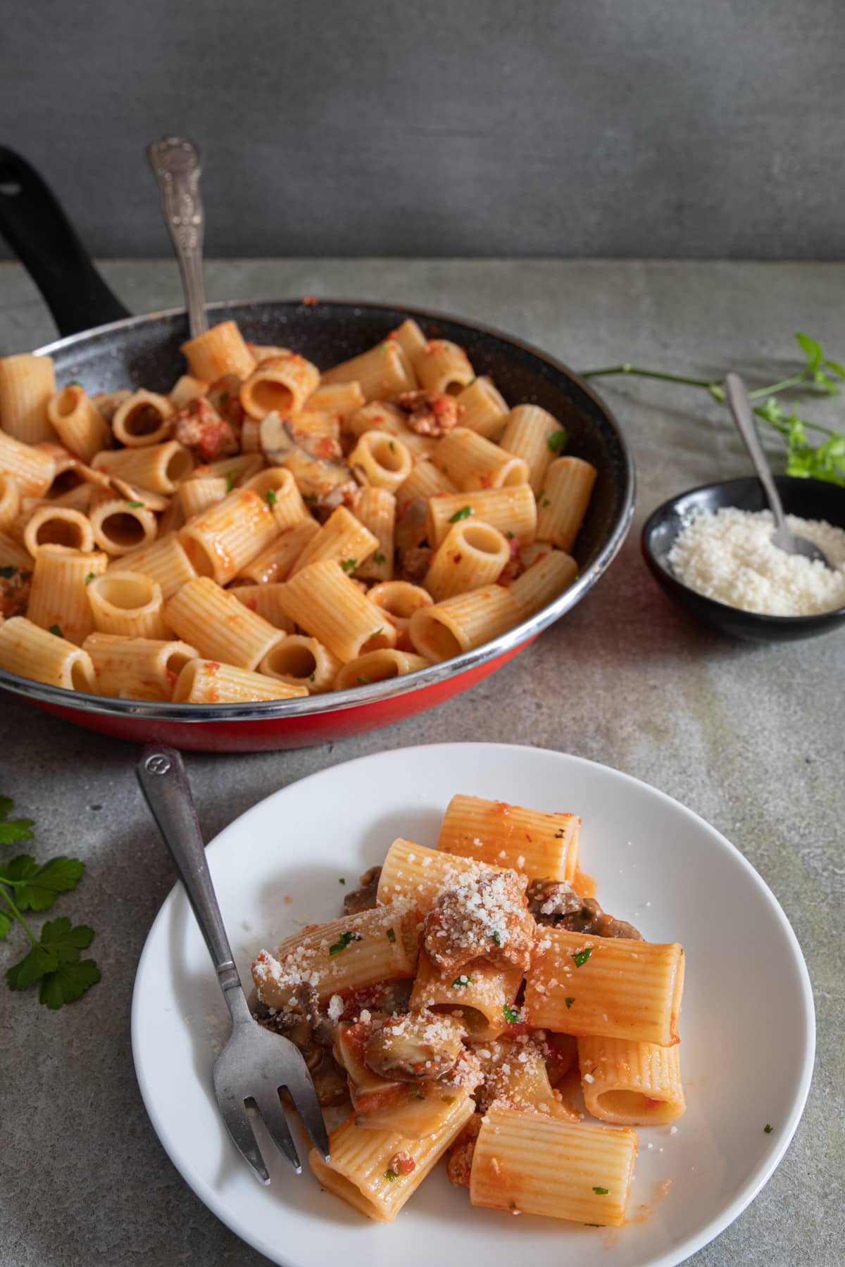 Italian Boscaiola Sauce Recipe - An Italian in my Kitchen