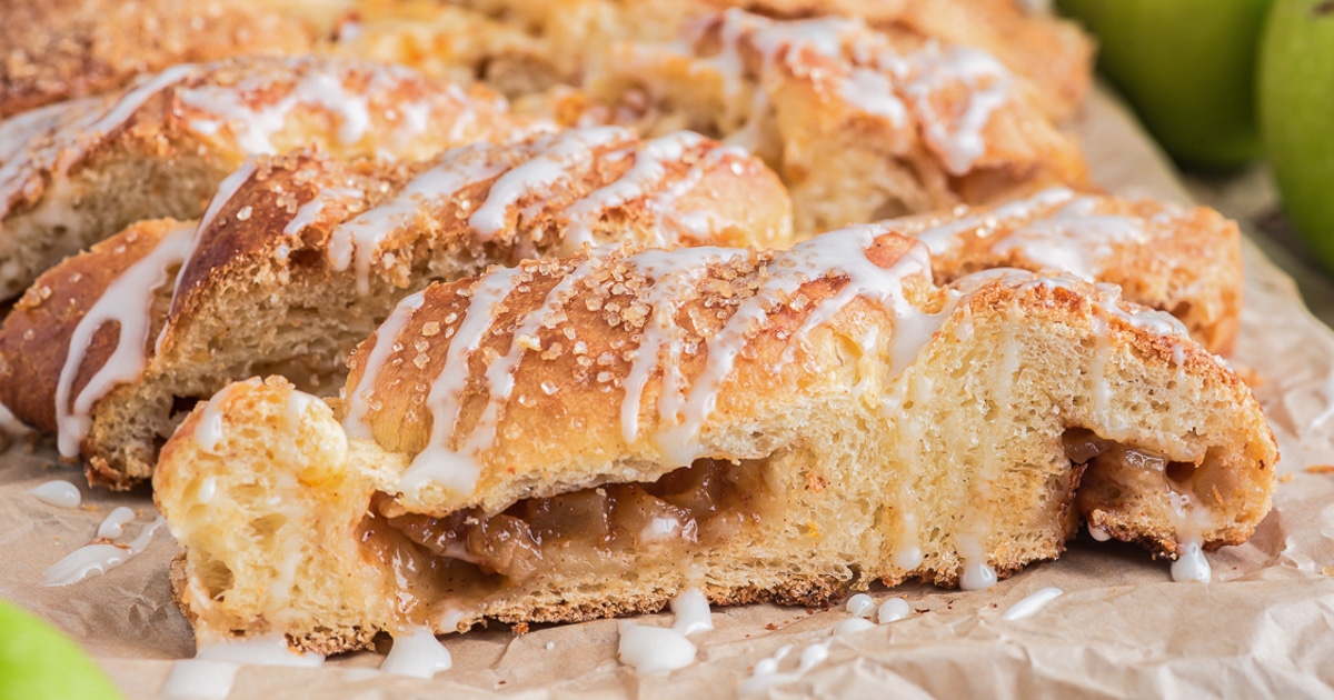 Braided Apple Bread Recipe - An Italian in my Kitchen