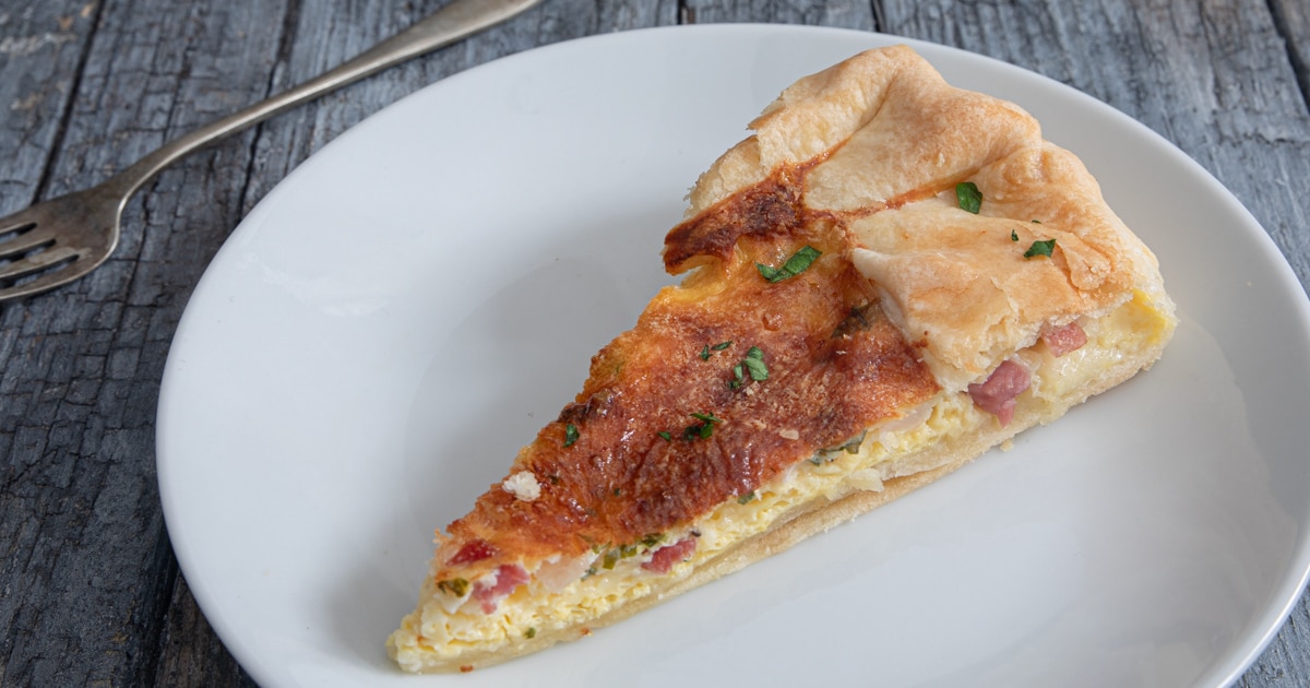 Easy Prosciutto and Cheese Pie Recipe - An Italian in my Kitchen