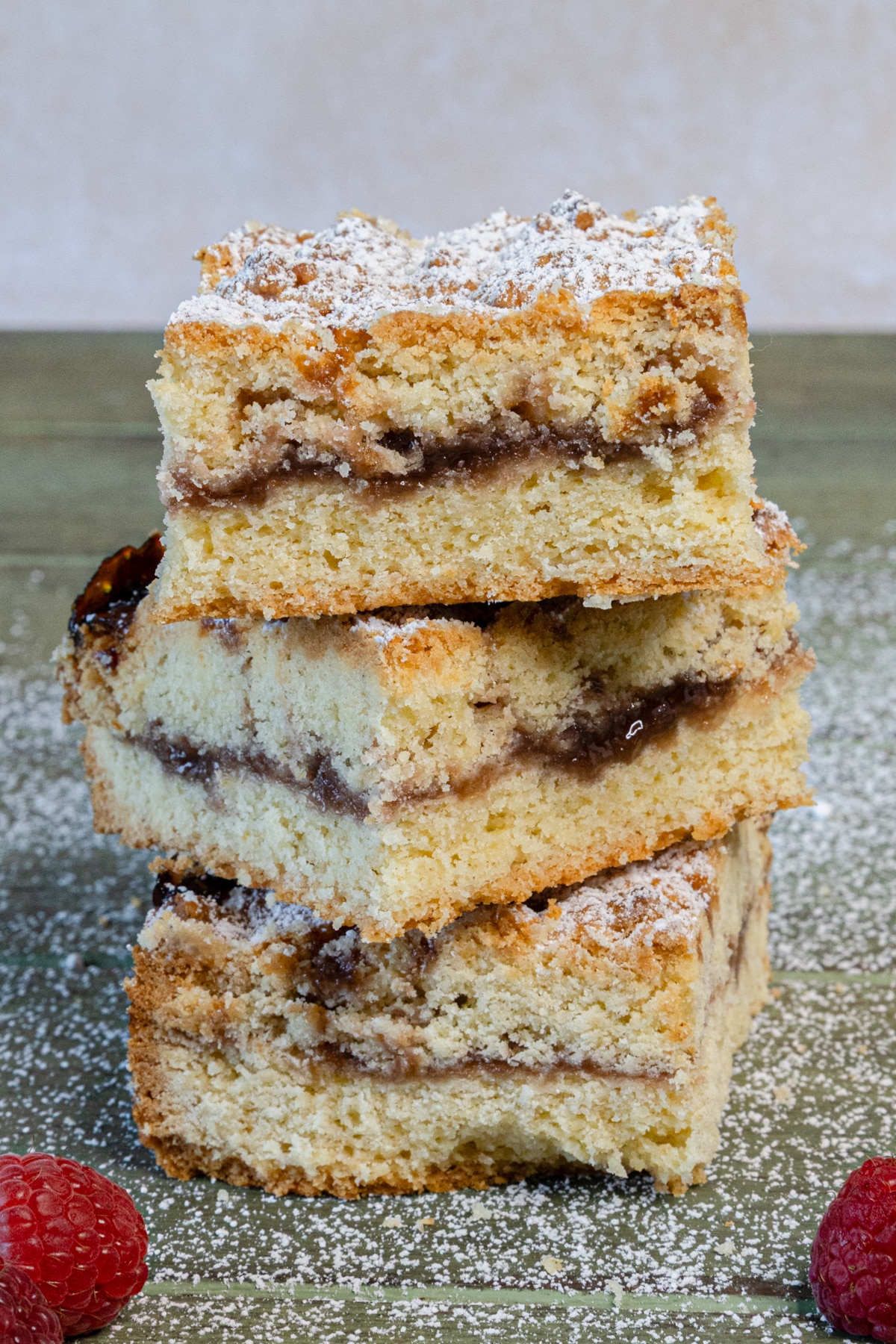 Raspberry Crumb Bars Recipe - An Italian in my Kitchen - Street Food ...